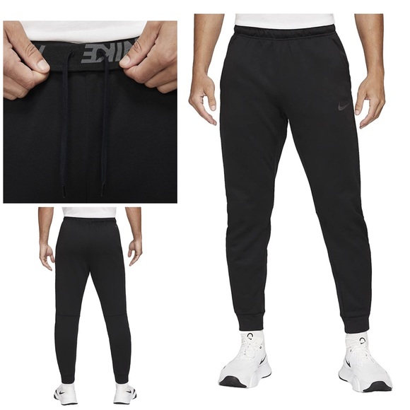 Nike | Pants | Nike Therma Drifit Tapered Training Pants Joggers Black ...